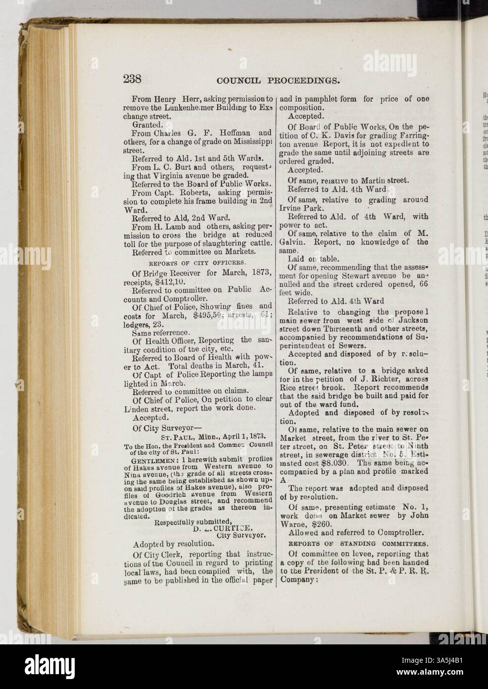 This book covers the activities of the St. Paul City Council from April ...