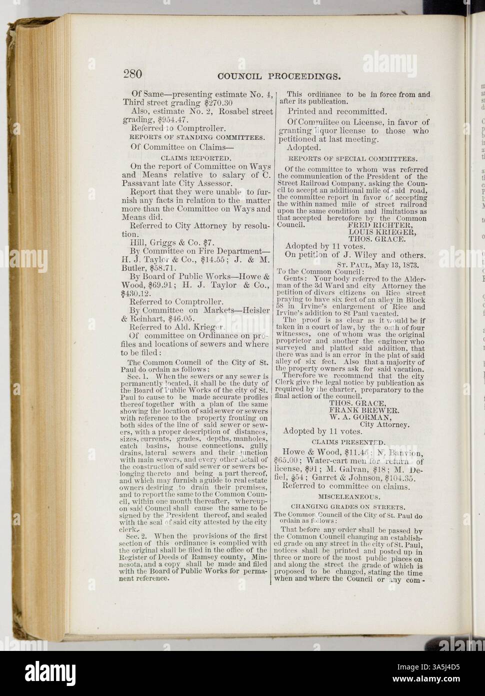 This official record covers the activities of the St. Paul City Council ...