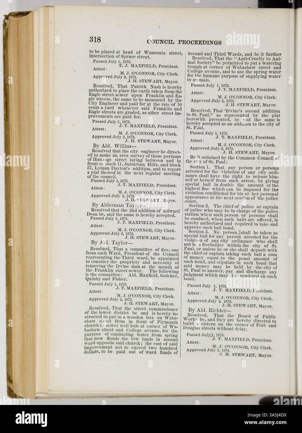 A detailed record of the activities of the St. Paul City Council from ...