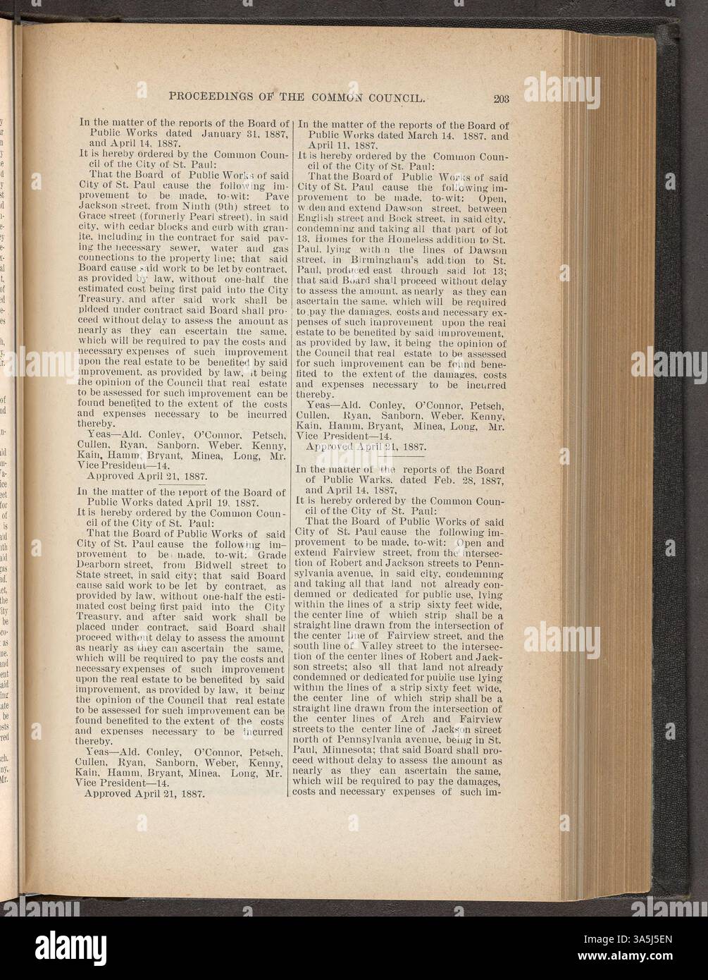 This record includes the official minutes from the Common Council of ...