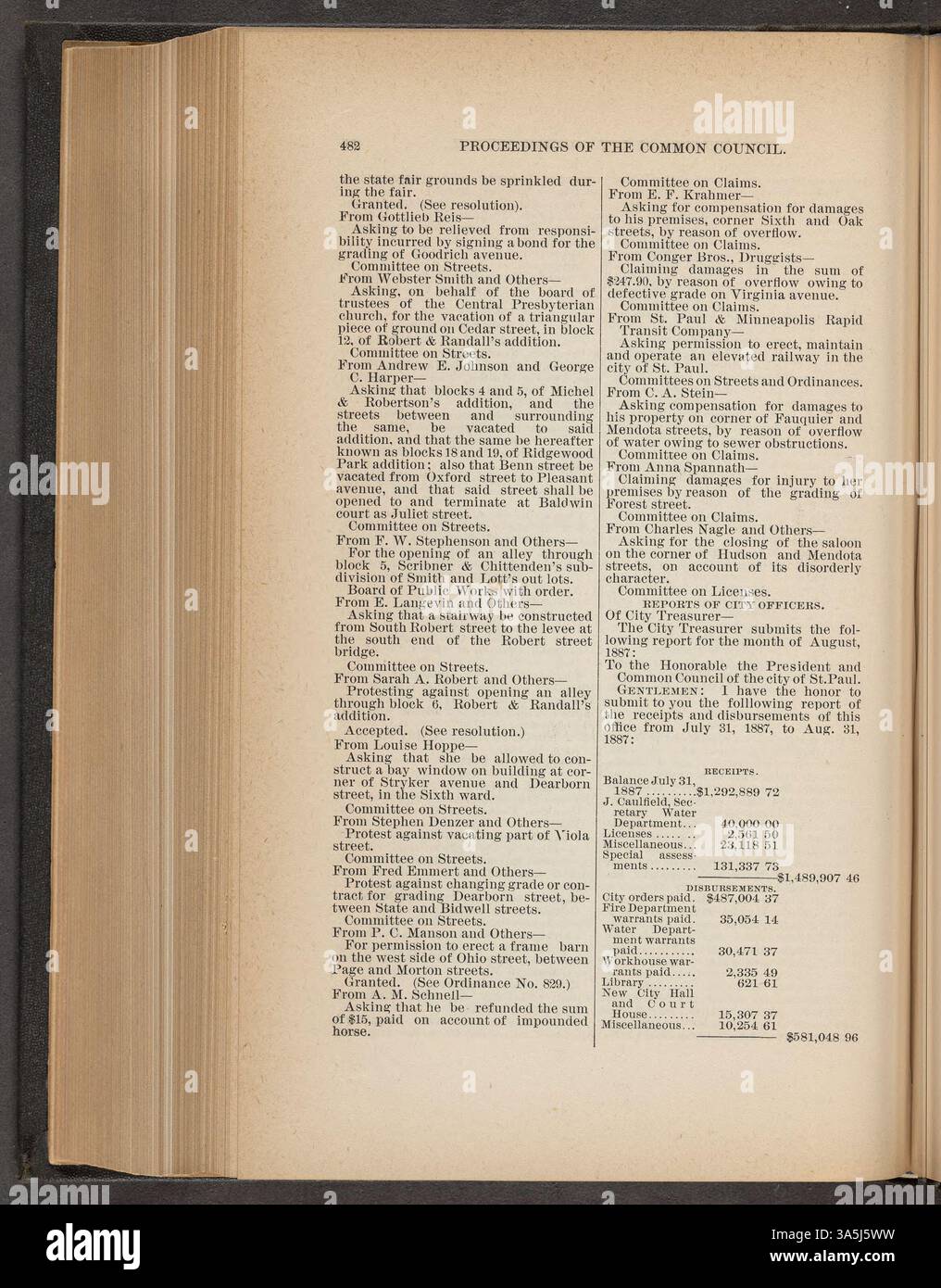 This record documents the decisions and legislative actions of the Saint Paul City Council in ...