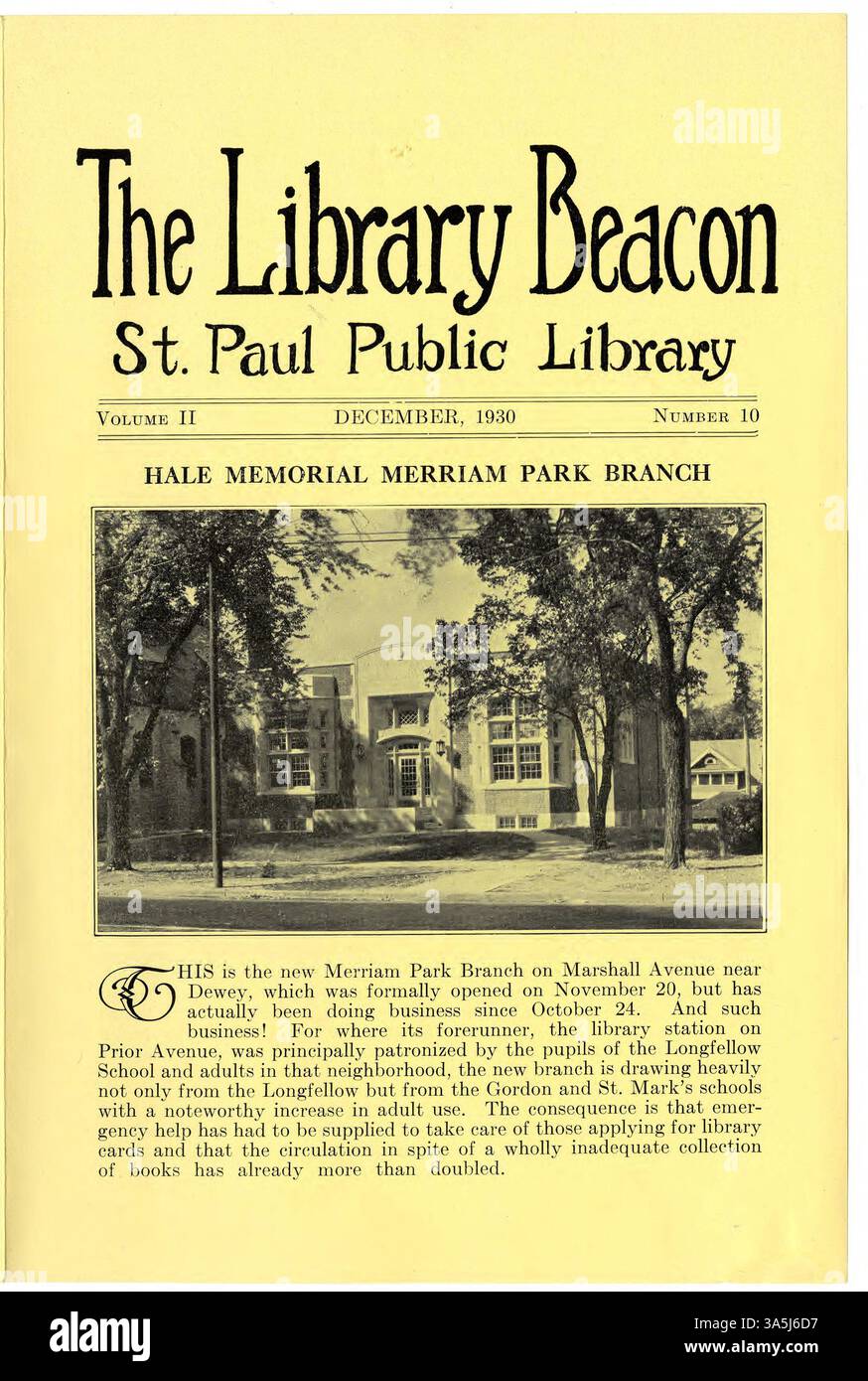 The December 1930 edition of The Library Beacon features updates on the ...