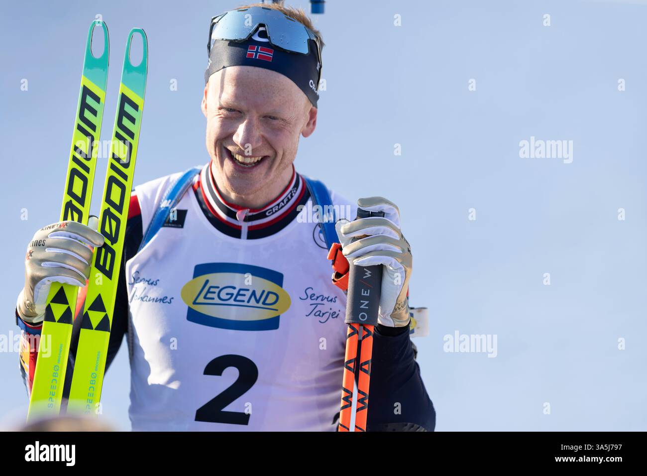 Oslo, Norway 23 March Johannes Thingnes Boe of Norway is a highly ...
