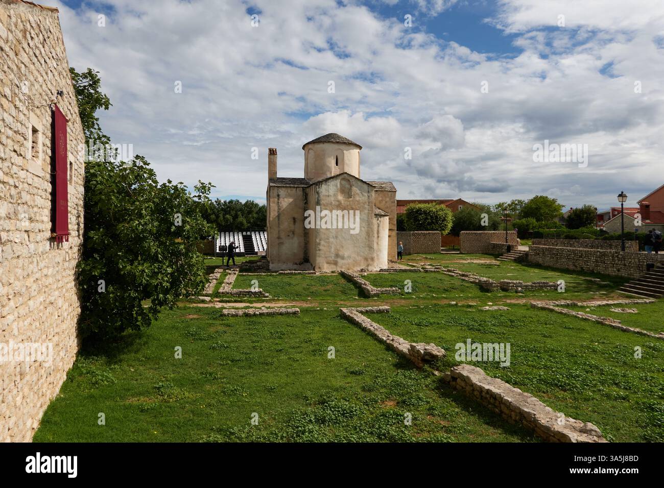 Nin, Croatia - September 13, 2024 - the Church of the Holy Cross is a ...
