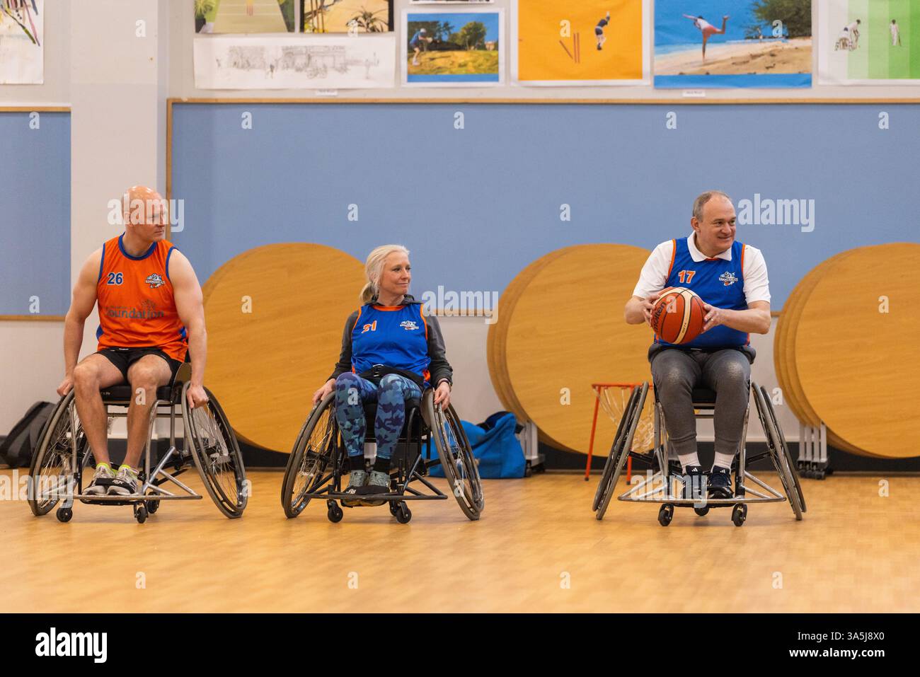 Knaresborough, UK. 23 MAR, 2025. Max Wilkinson, Roz Savage, Ed Davey ...