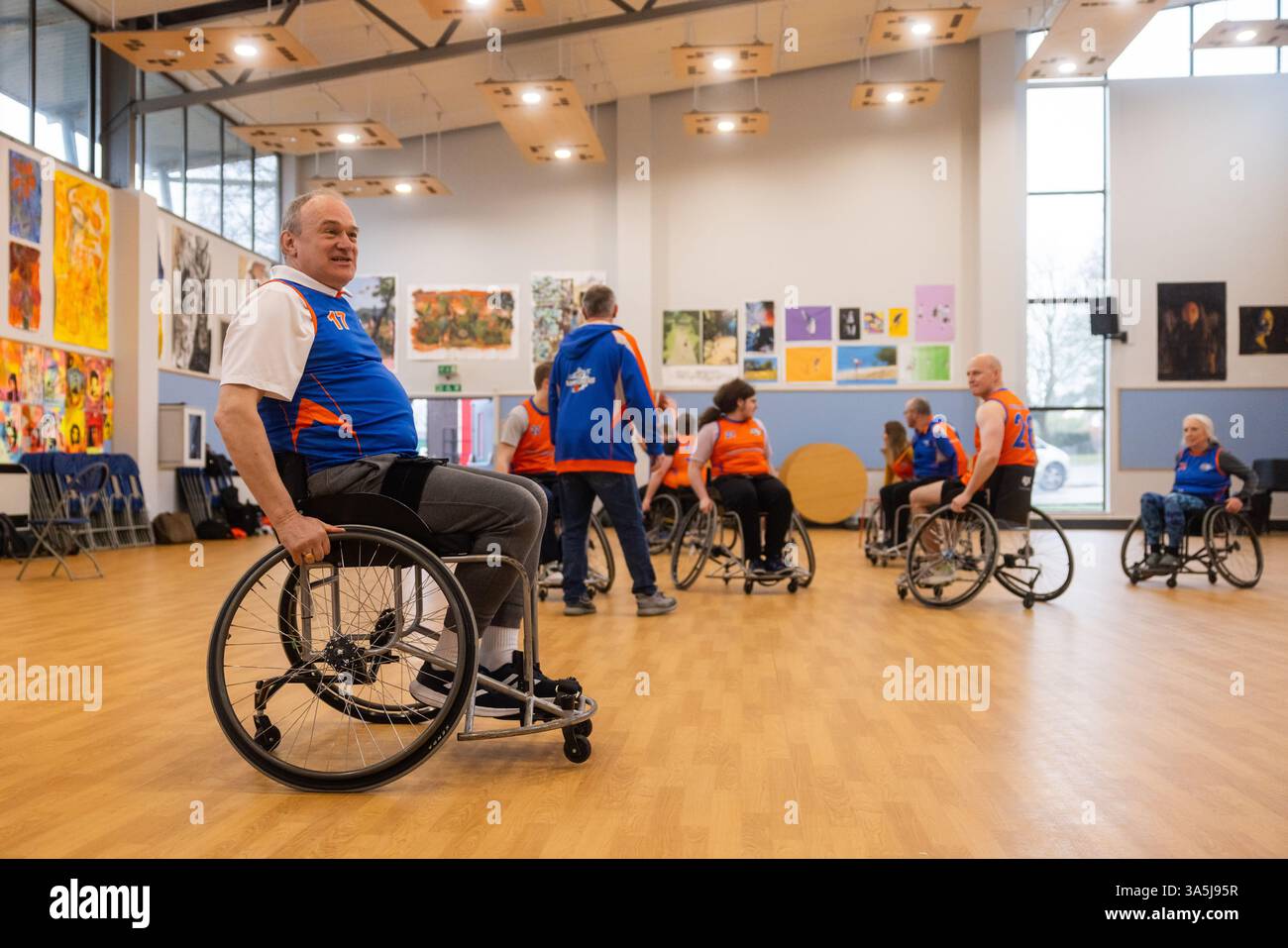Knaresborough, UK. 23 MAR, 2025. Ed Davey in the chair as the Liberal ...