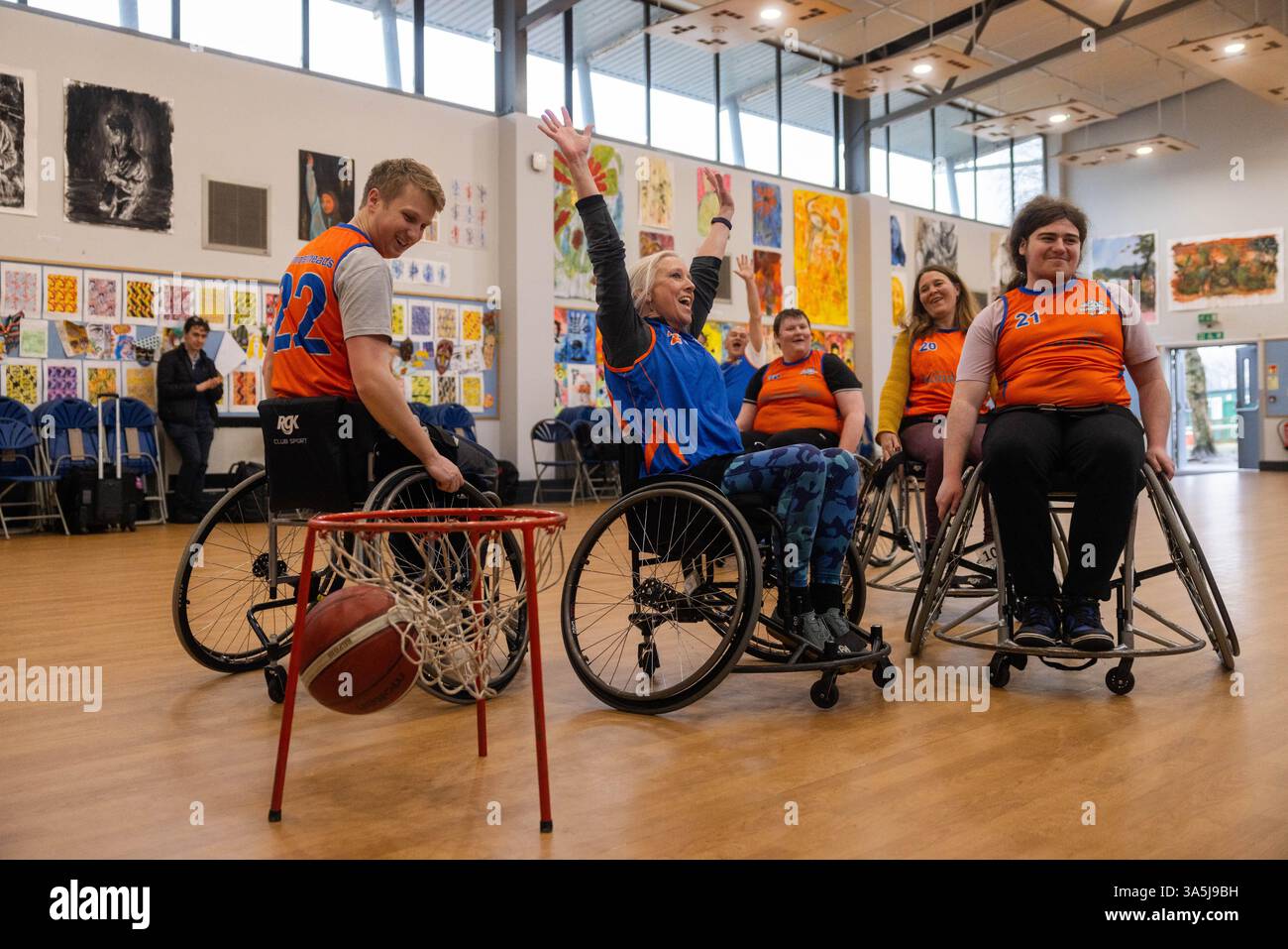 Knaresborough, UK. 23 MAR, 2025. Roz Savage MP celebrates getting a ...