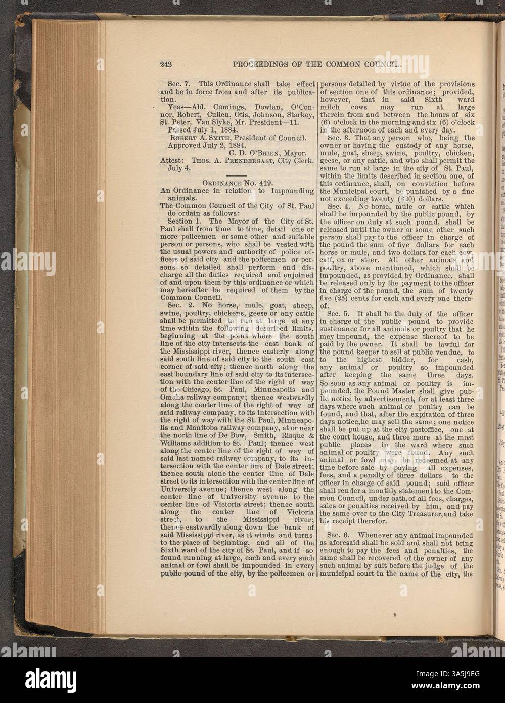 The 1884 proceedings of the Common Council of Saint Paul provide a detailed account of the city ...
