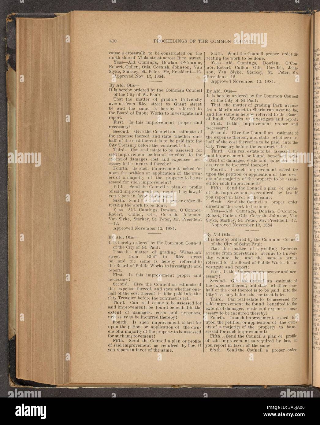 Official record of the 1884 Saint Paul City Council meetings ...