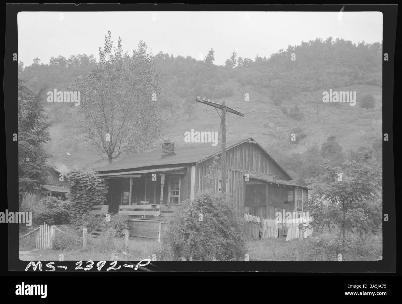 This photograph from 1946 shows a house rented by Mrs. Combs to miners ...