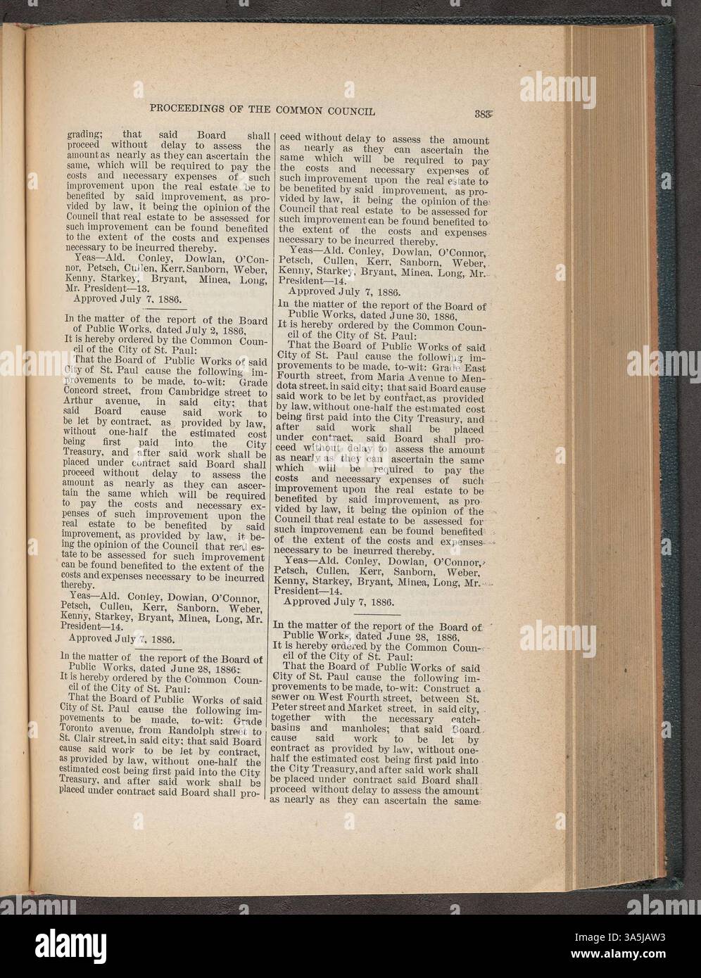 The full records of the Common Council of Saint Paul for 1886, offering a detailed look at local ...