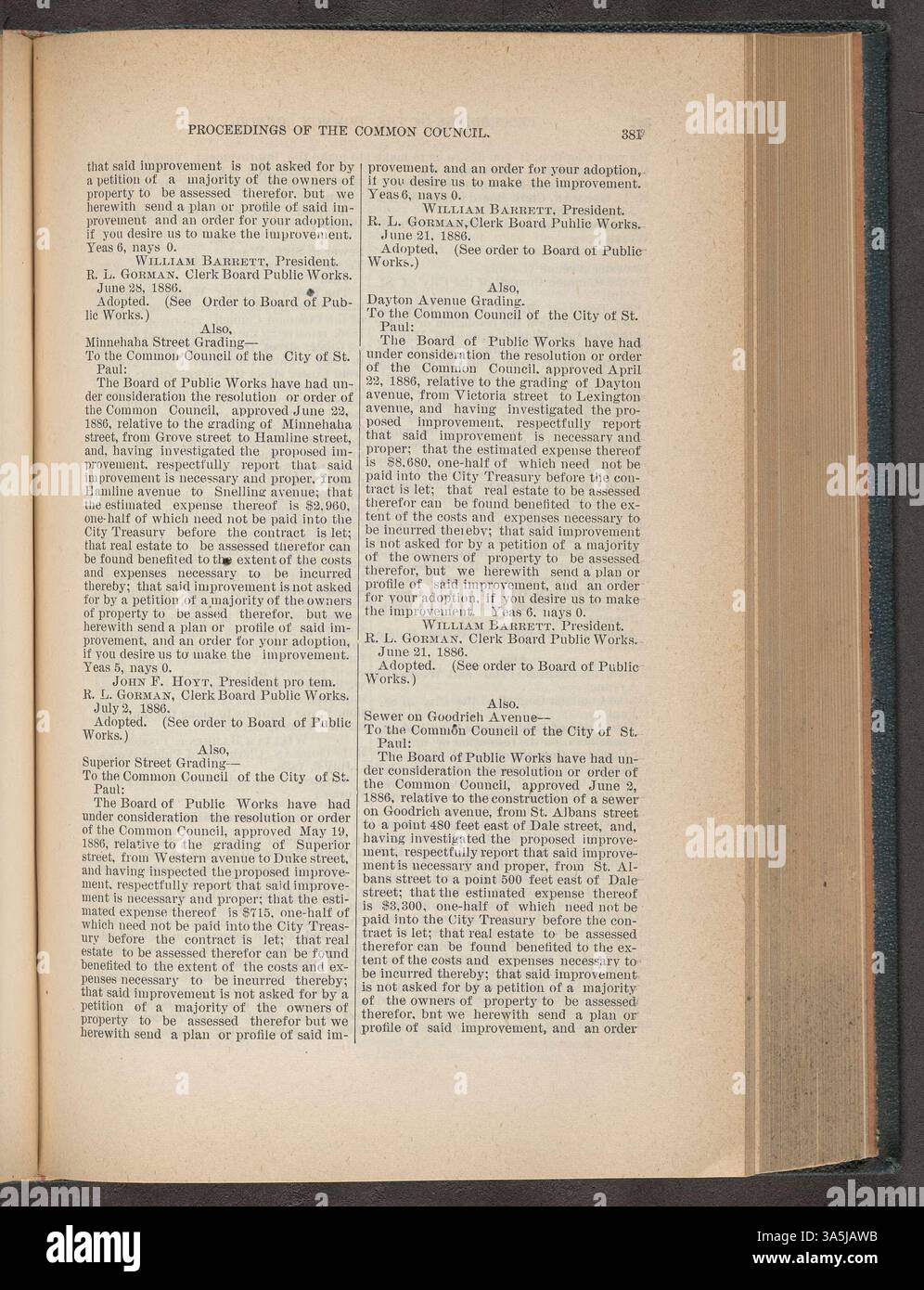 A year’s worth of records from the Common Council of Saint Paul ...