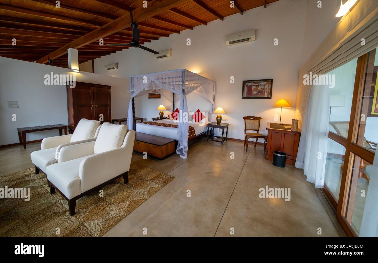 Kandy Sri Lanka - September 3 2024; Luxurious interior accommodation ...