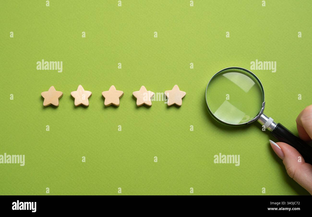 Five stars. Rating for quality and popularity. Excellence, reliability ...