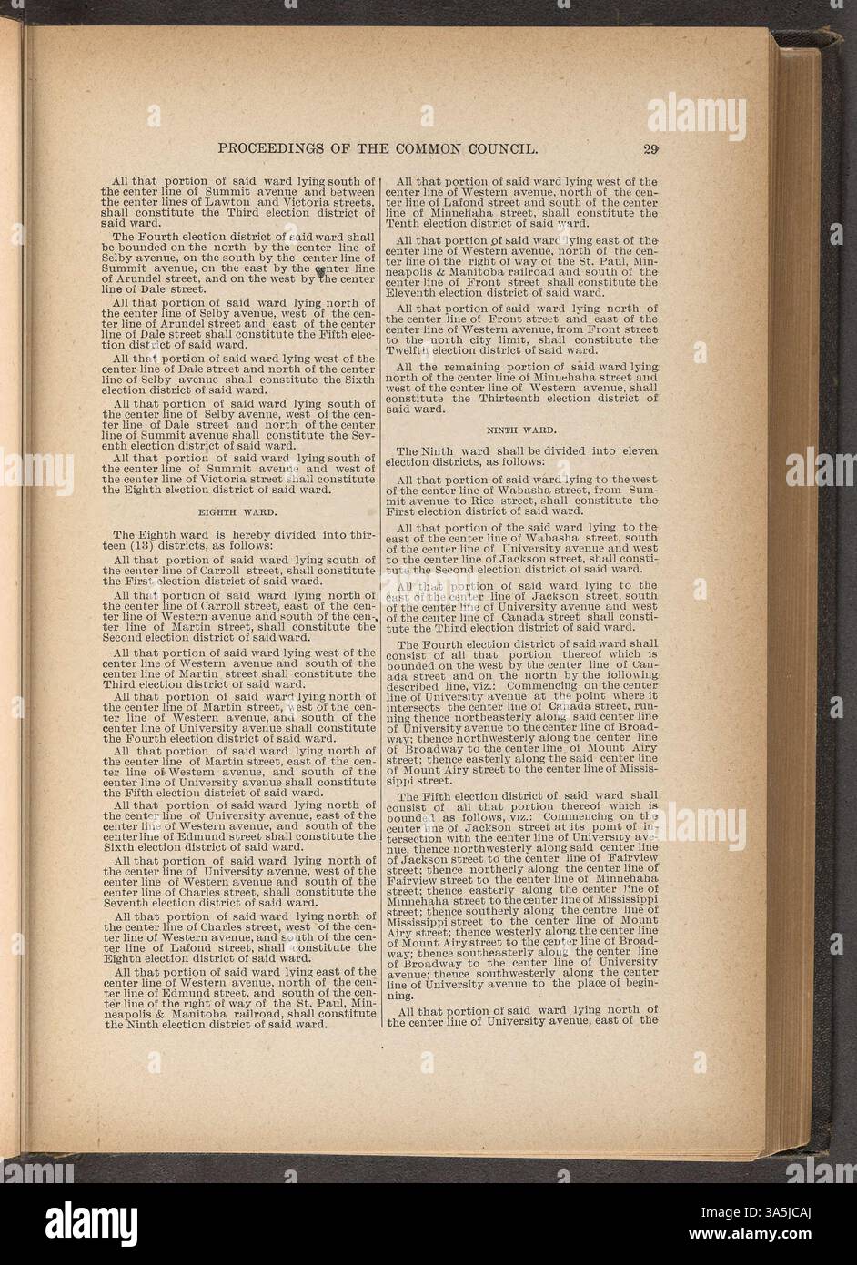 The proceedings document the Saint Paul City Council's official actions in 1890, reflecting the ...