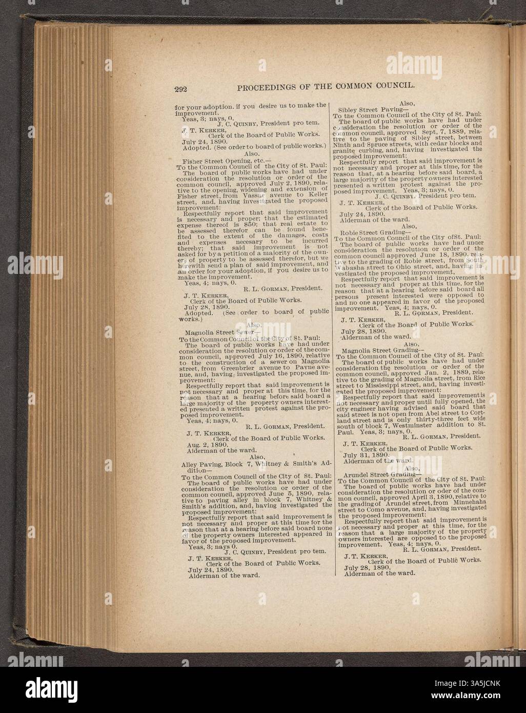 A compilation of the 1890 Saint Paul City Council's proceedings ...