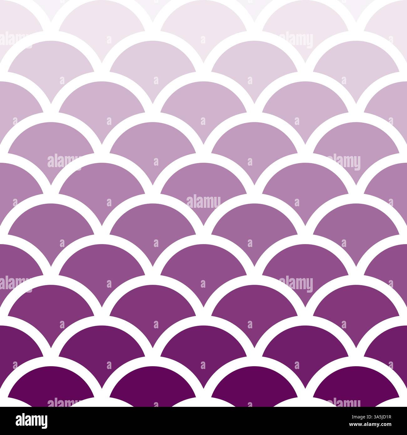 Traditional purple gradient shaded Seigaiha Japanese seamless wave ...