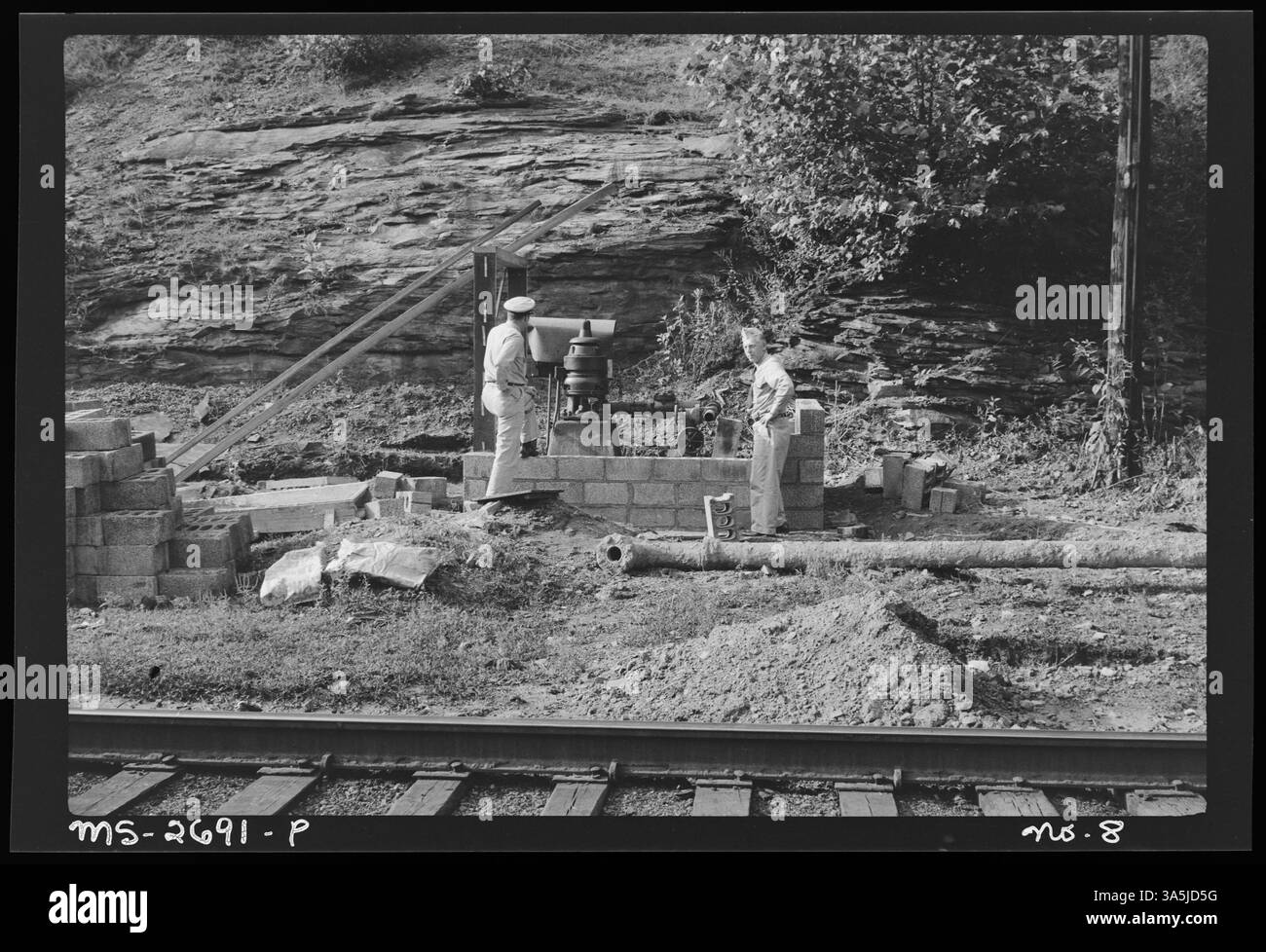 A new pump and pumphouse is being installed at Red Jacket Coal Corp.’s ...