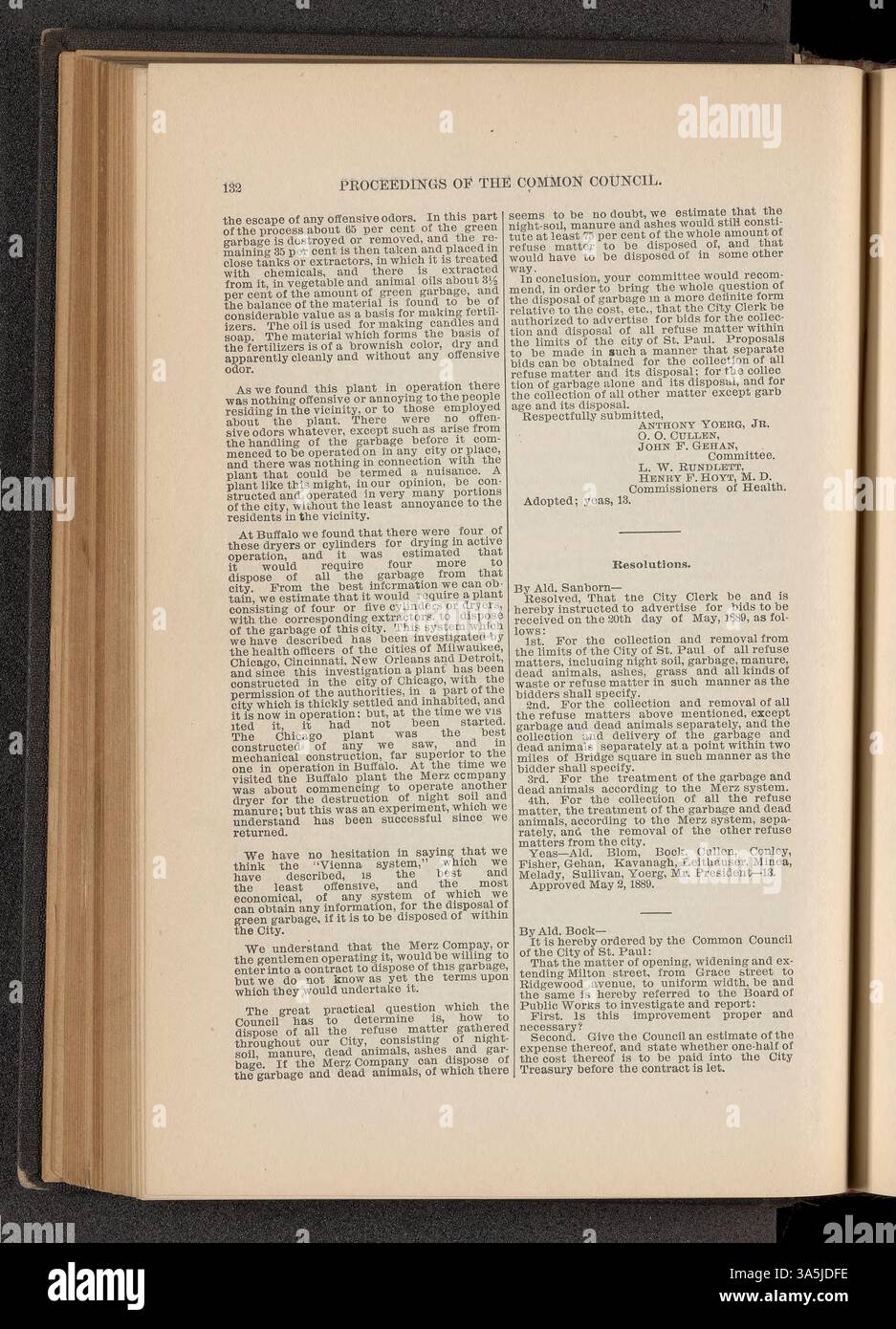 This document contains the official minutes of the Common Council of ...