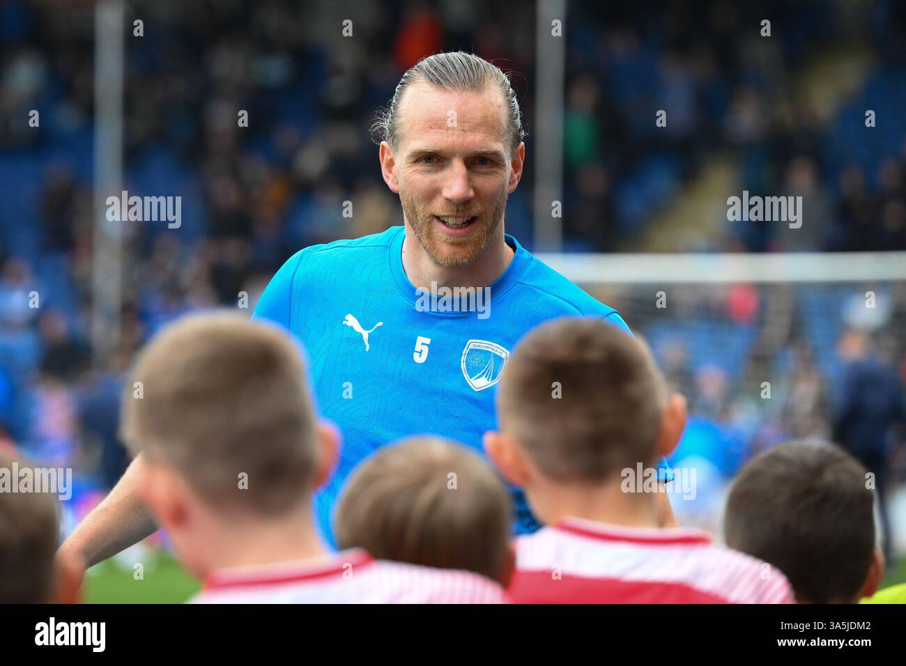 Jamie Grimes of Chesterfield during the Sky Bet League 2 match between ...