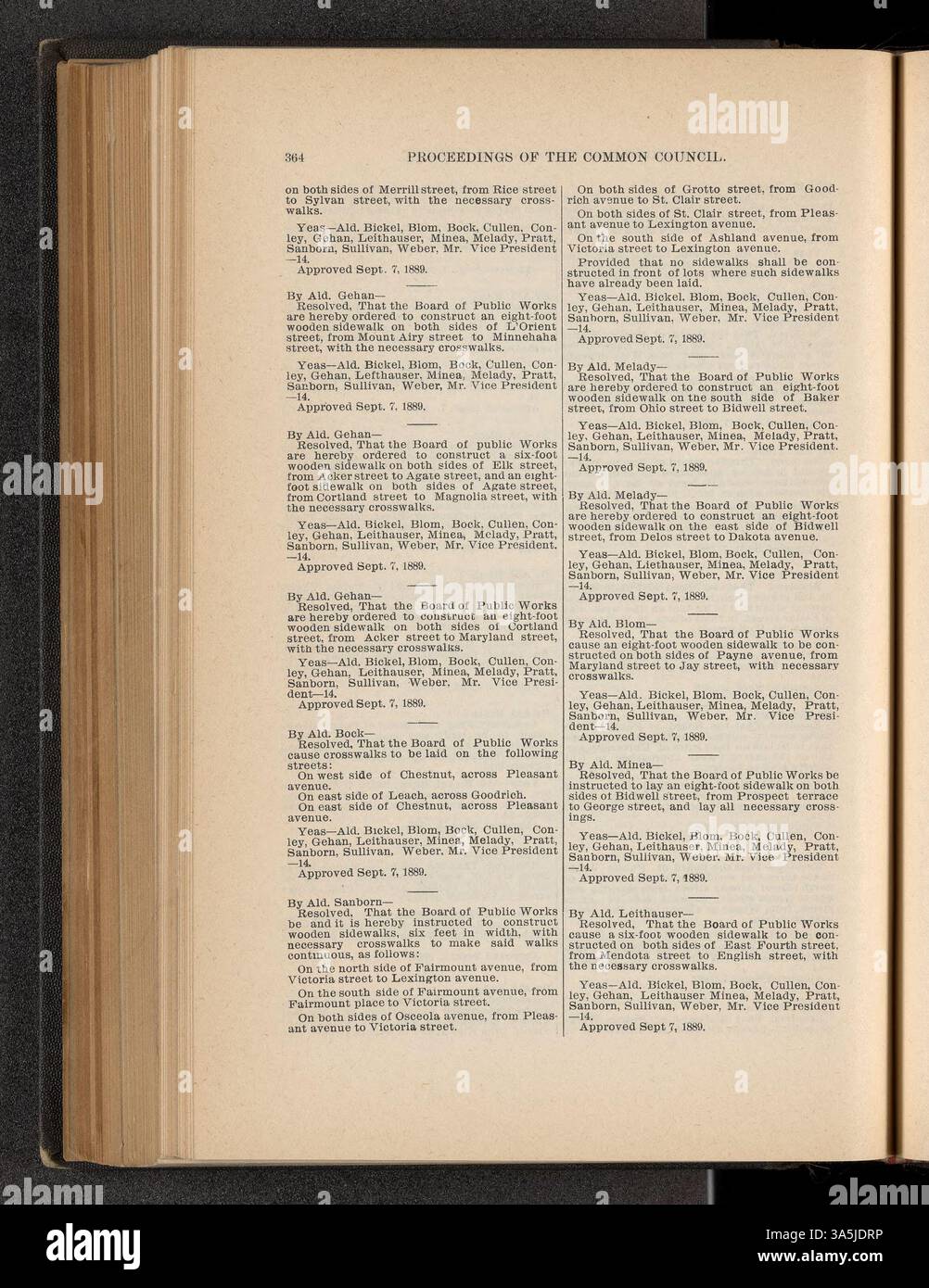 The official minutes from the Common Council of Saint Paul for 1889 ...