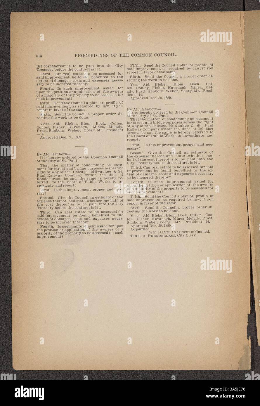 This document compiles the actions and discussions of the Saint Paul City Council during 1889 ...