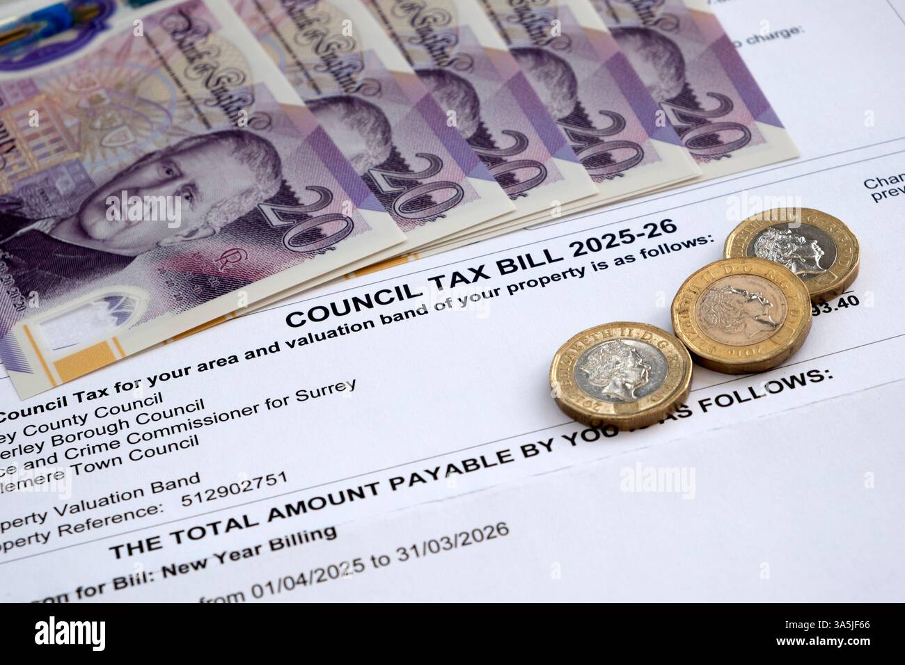 Council tax bill 2025 2026 hi-res stock photography and images - Alamy