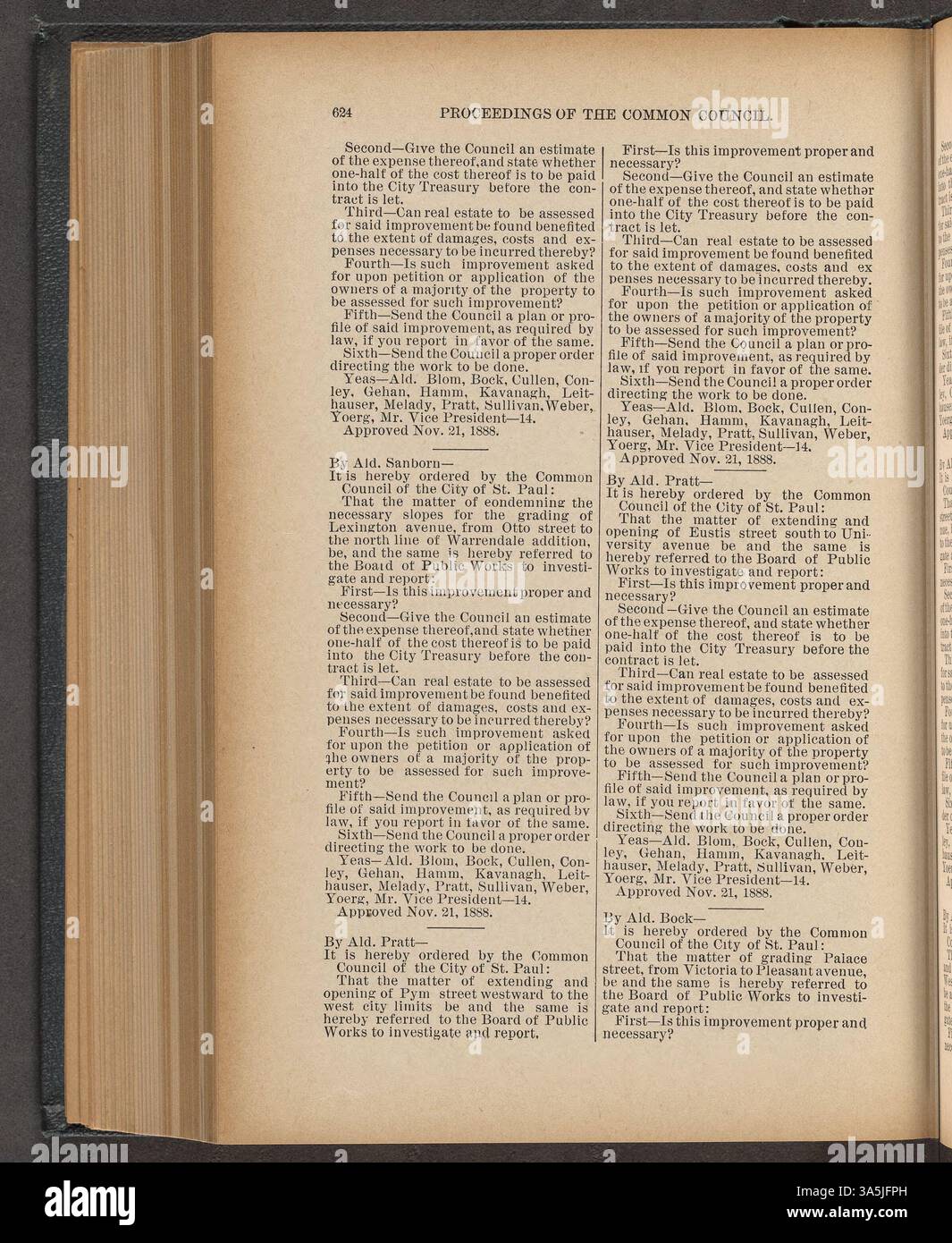 The 1888 Common Council proceedings reflect political and social ...