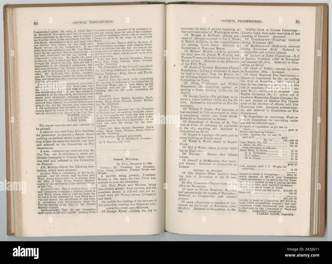 This report records the activities, resolutions, and correspondence of ...