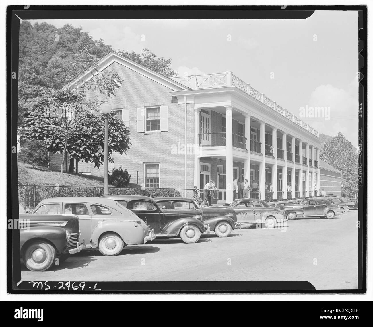 One of the main street buildings in Wheelwright, Kentucky, contains a ...