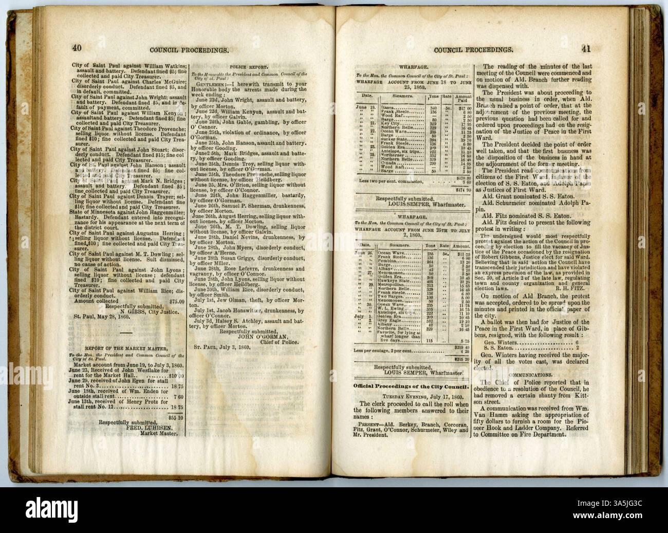 A collection of official records from the St. Paul Common Council ...