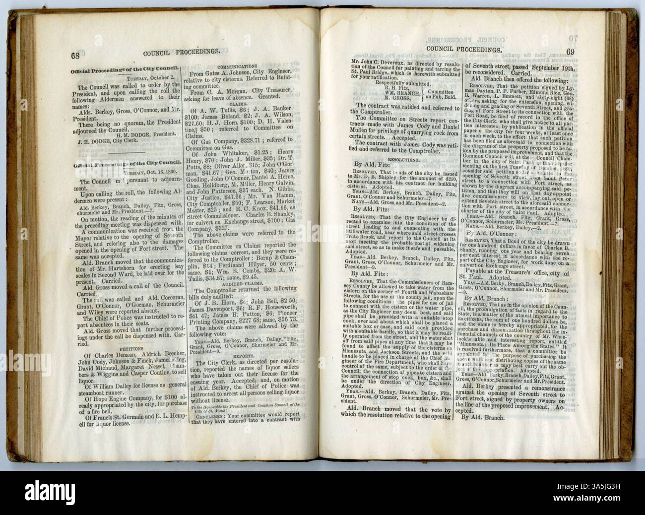 The proceedings from the St. Paul Common Council for 1860-1861 ...
