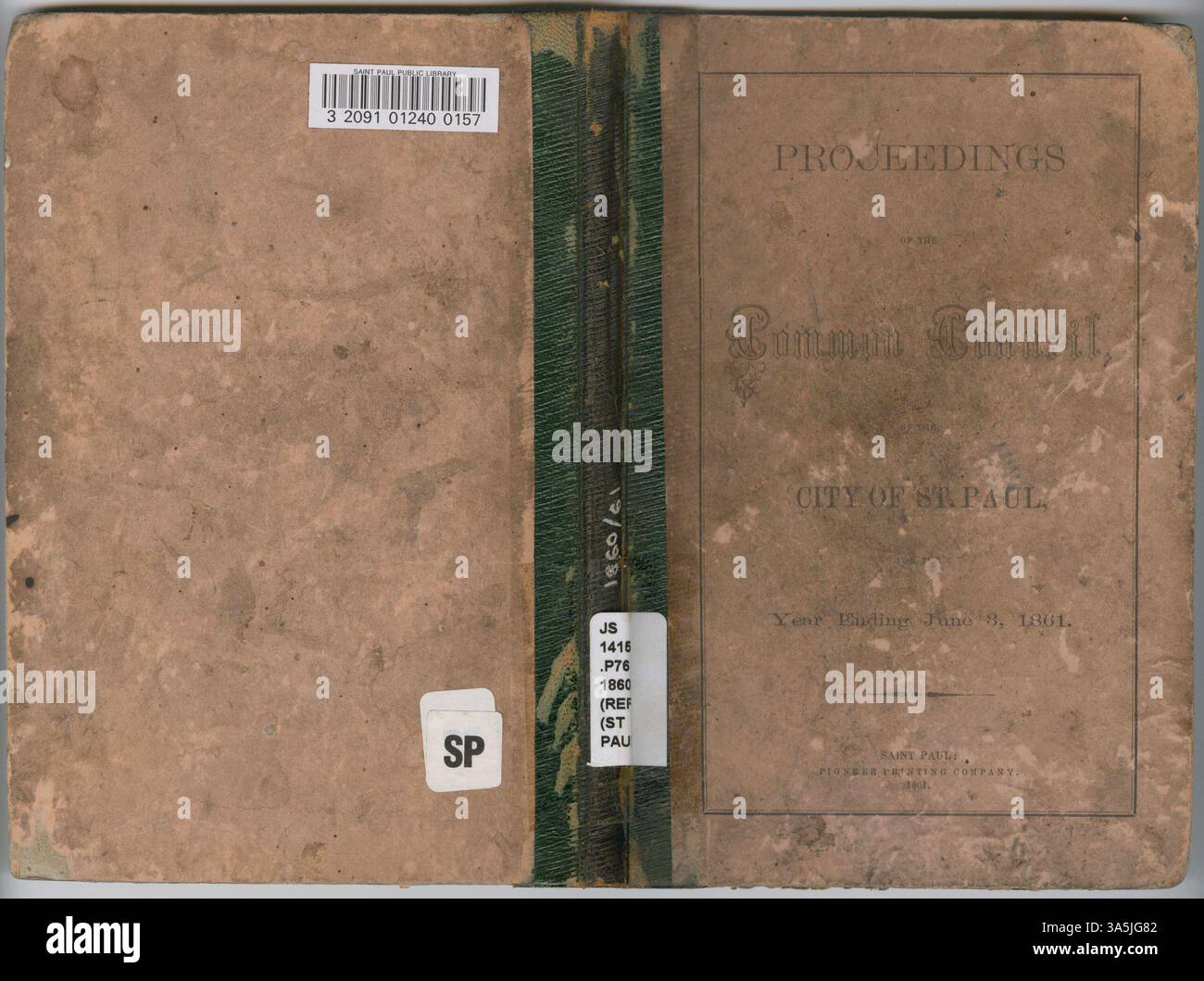 The proceedings document the actions of the Common Council of St. Paul ...