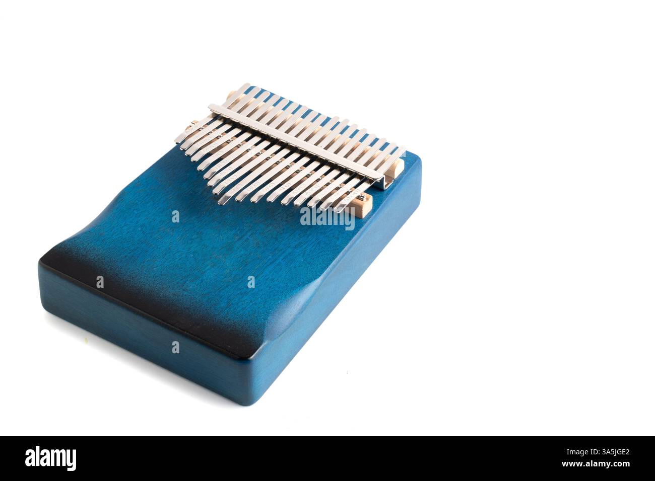African musical instrument kalimba isolated on a white background Stock ...