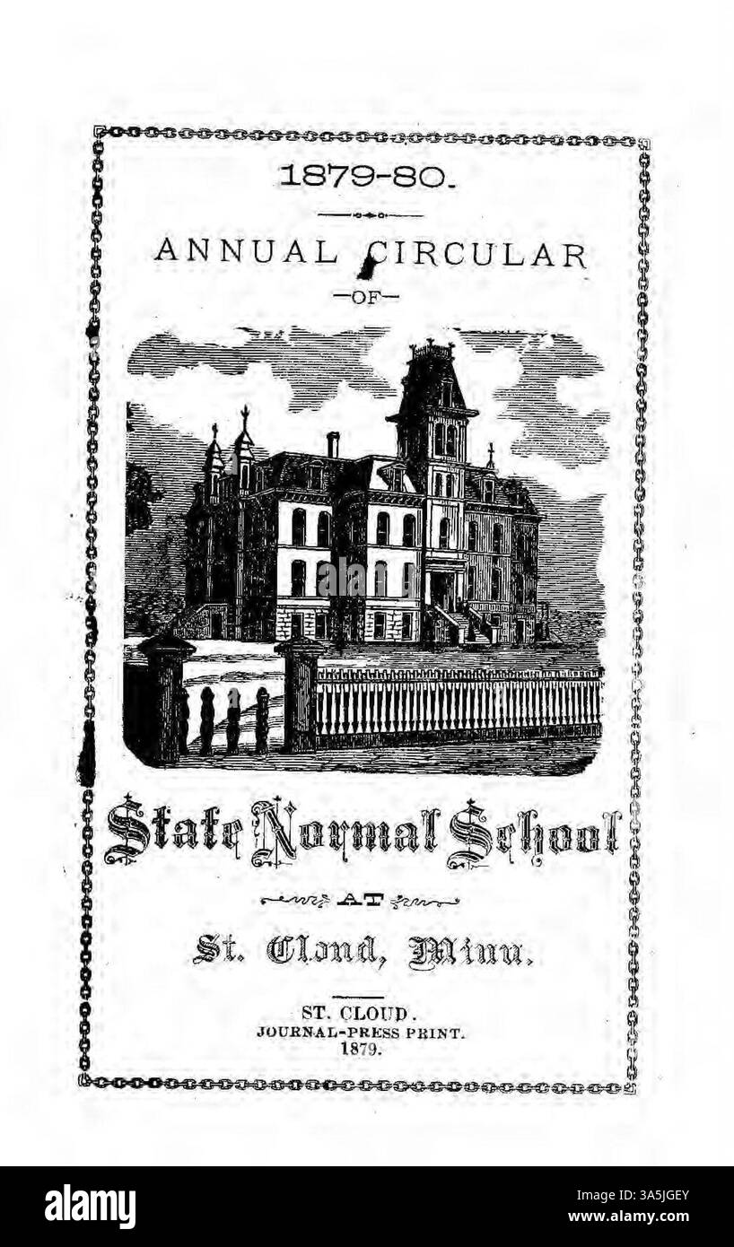 The 1879-1880 Annual Circulater of the State Normal School at St. Cloud ...