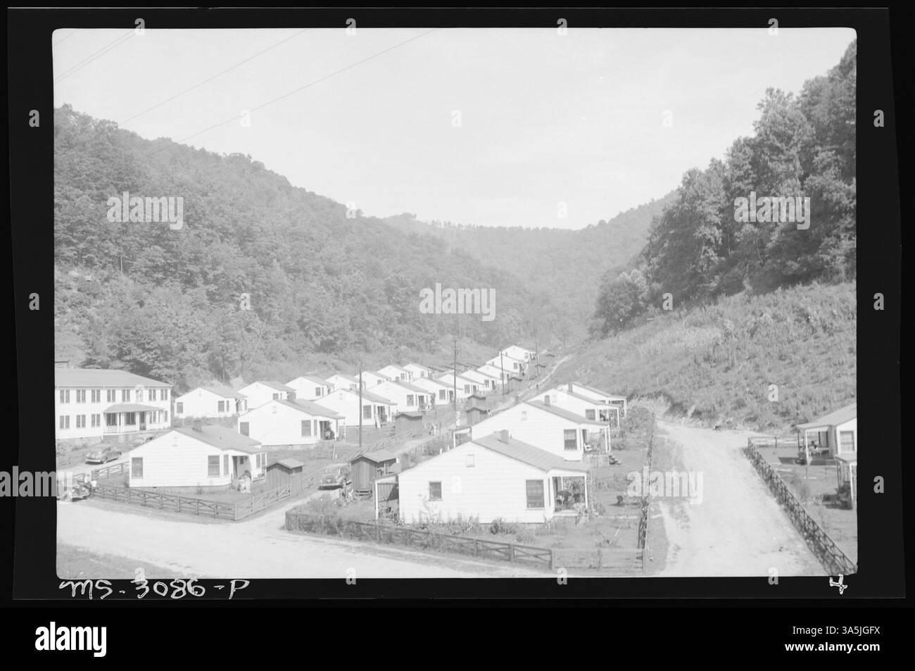 Housing in the upper end of the camp at Red Jacket Coal Corp.’s Mines ...