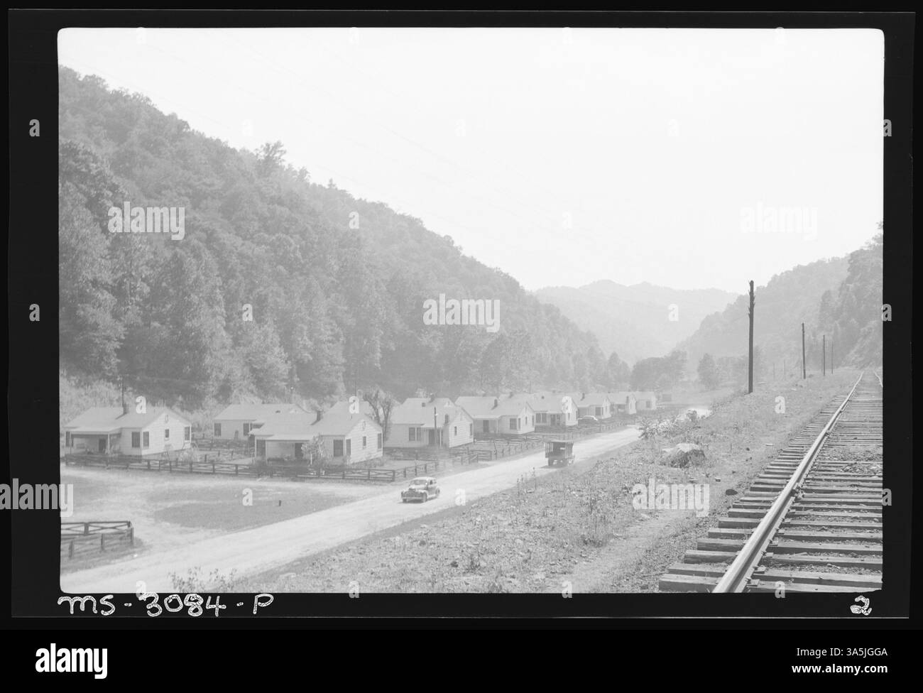 A view of houses in the lower end of the camp at Red Jacket Coal ...