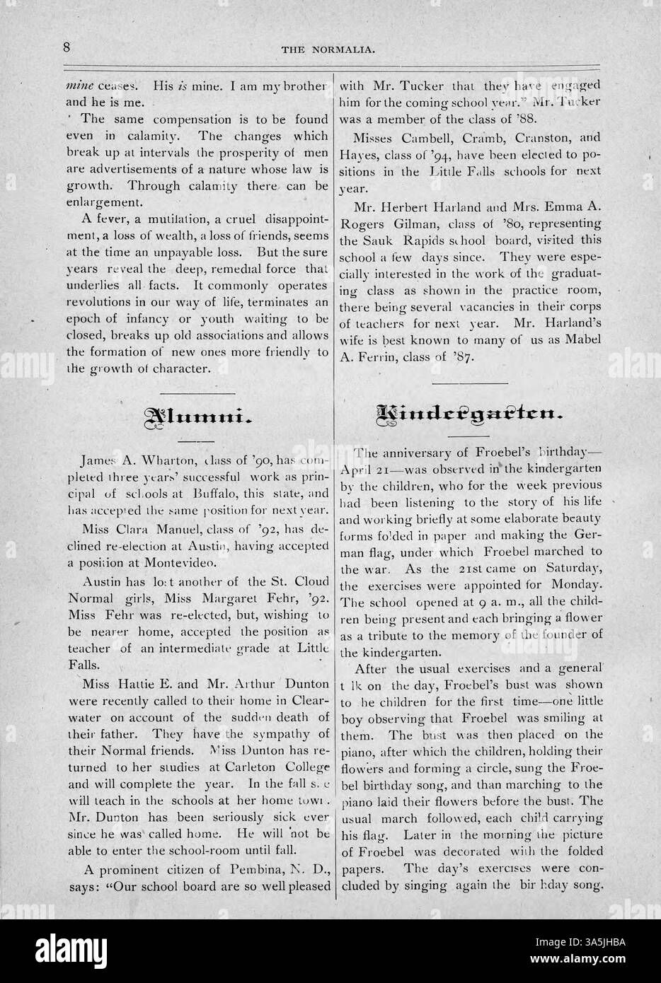 The Normalia, 1894-05 is a publication from St. Cloud State University ...