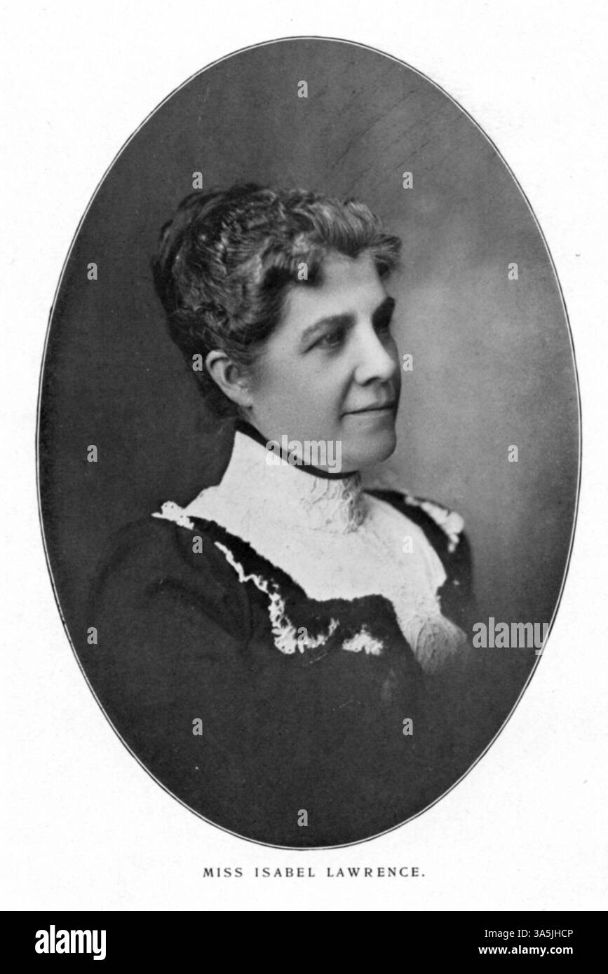This studio portrait of Isabel Lawrence, who served as acting president ...