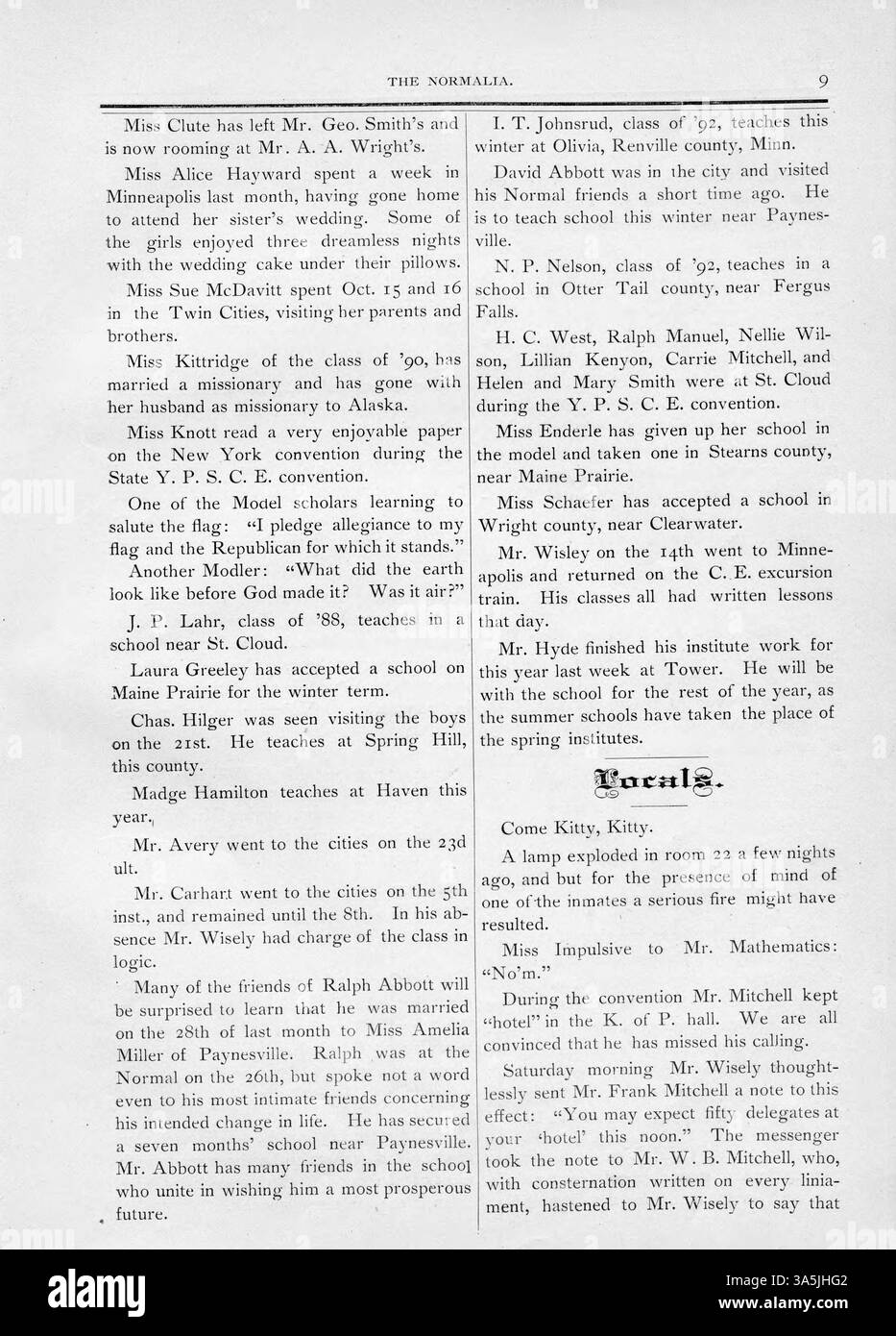The Normalia, 1892-10 from St. Cloud State University presents journal ...