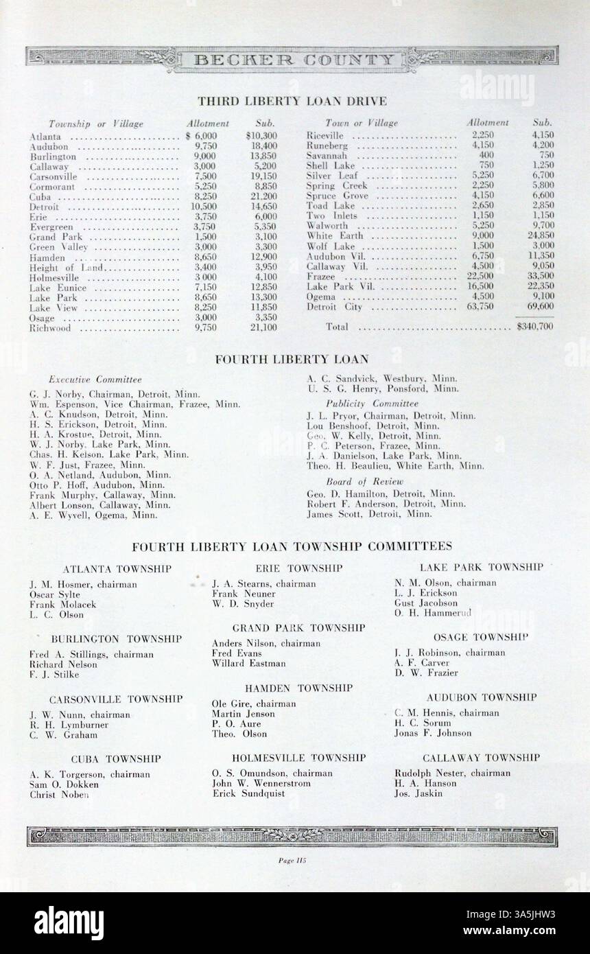 This book presents an in-depth look at Becker County's involvement in ...