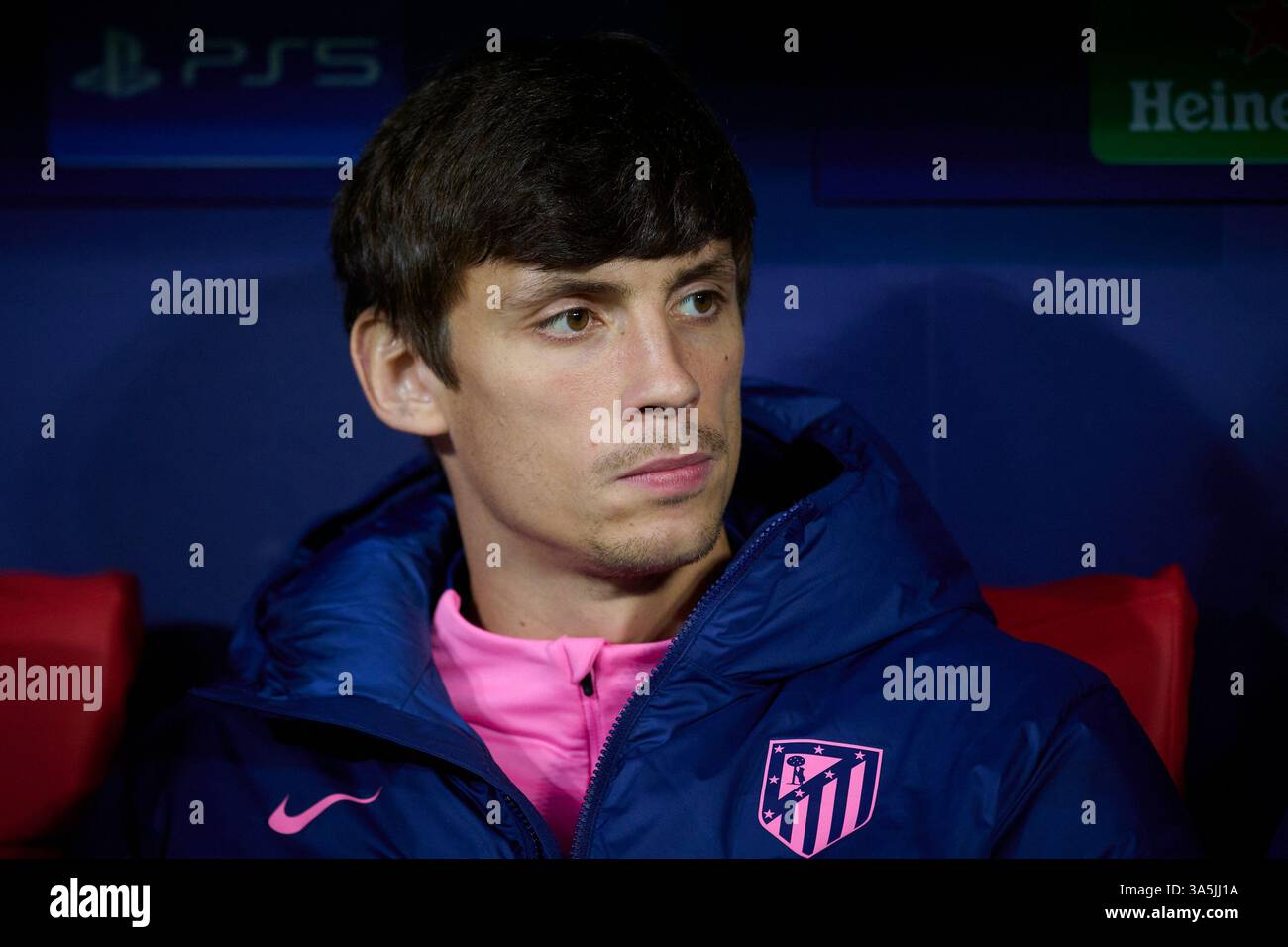 Madrid, Spain. 12th Mar, 2025. Atletico de Madrid's Robin Le Normand ...