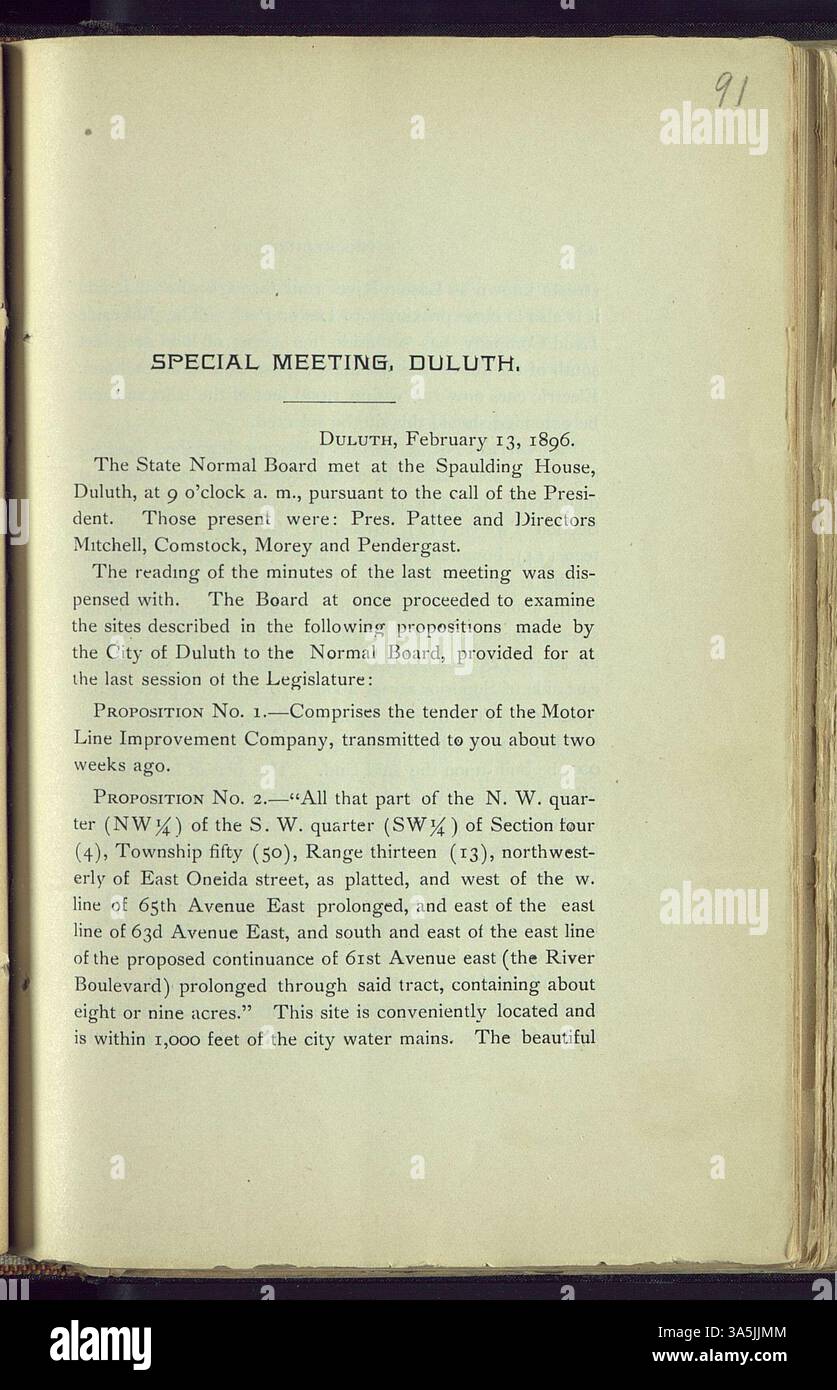A historical record outlining the development of Minnesota's normal ...