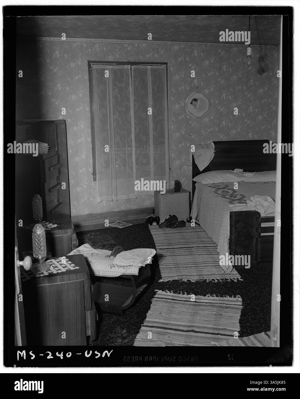 The interior of a company house at the H.C. Frick Coke Company’s ...