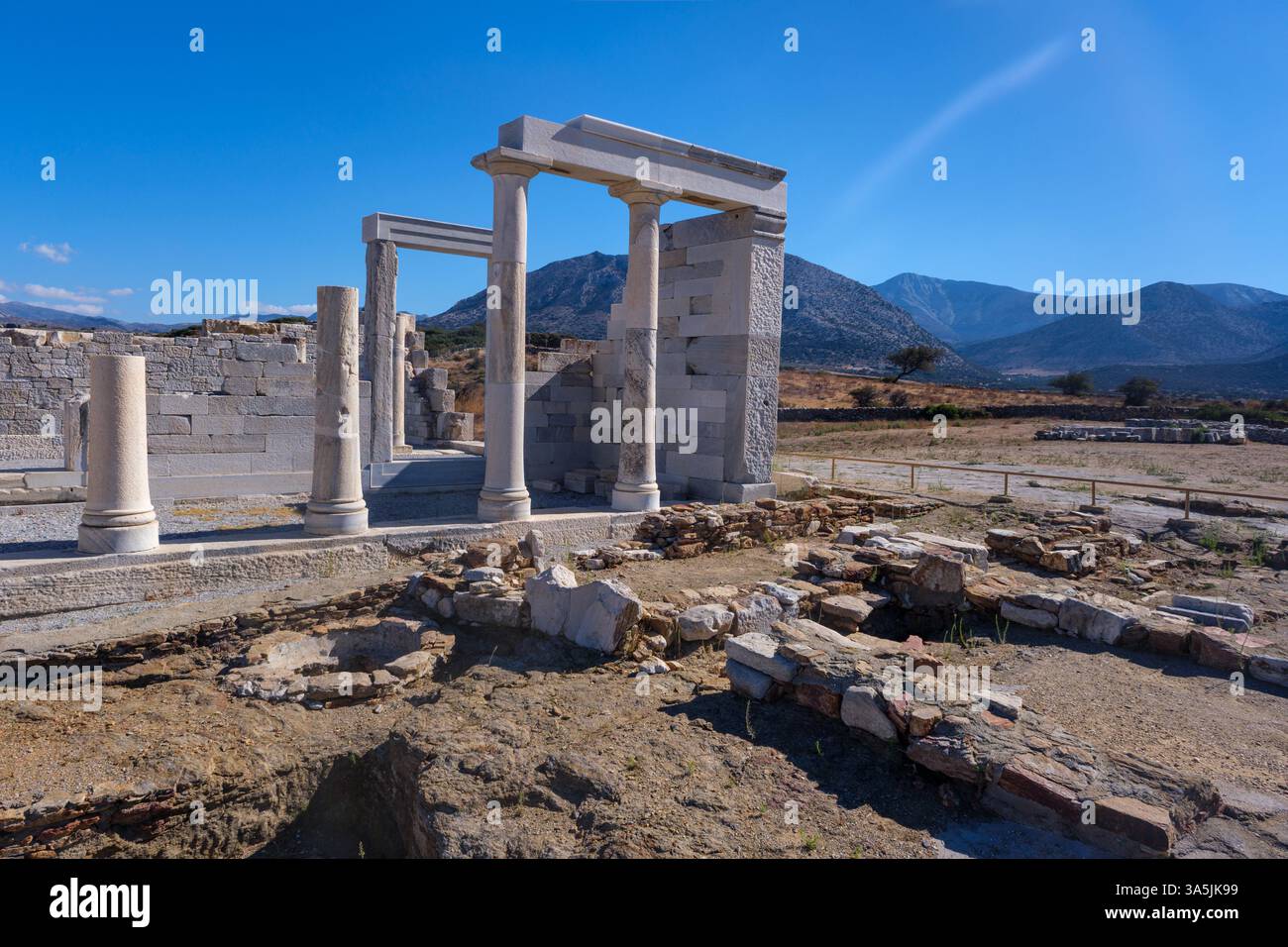 The Ancient Temple of Demeter in Naxos, featuring well-preserved stone ...