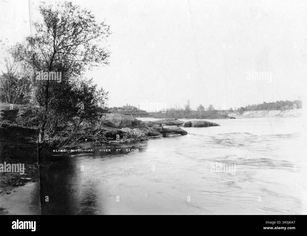 View on rocks river Black and White Stock Photos & Images - Alamy