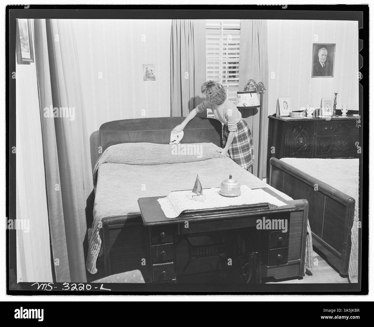 This 1946 photograph shows Geraldine Fain, the eldest daughter of a ...