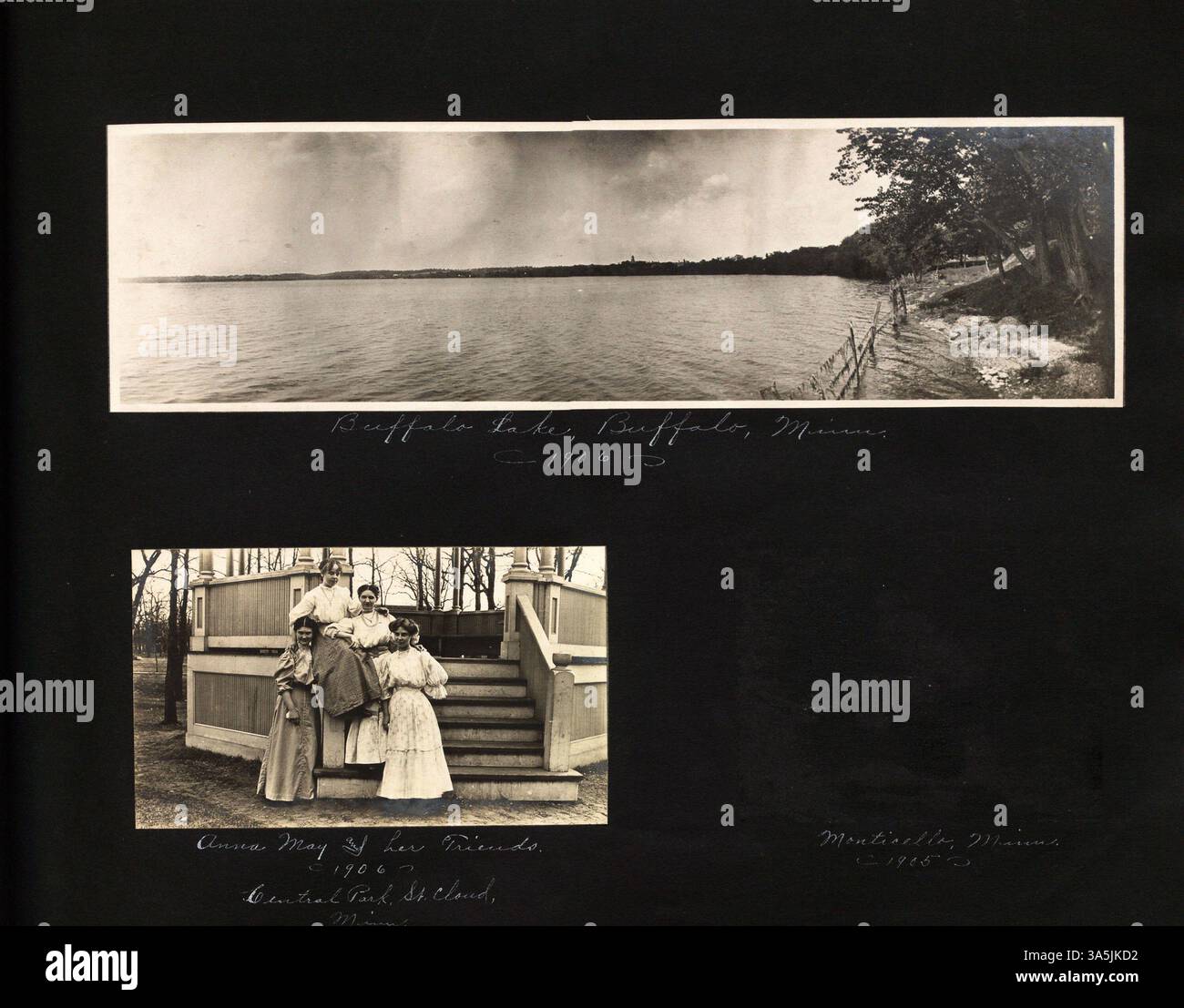 Andrew Lindgren's 1906-1909 photograph album includes images from St. Cloud State University and ...