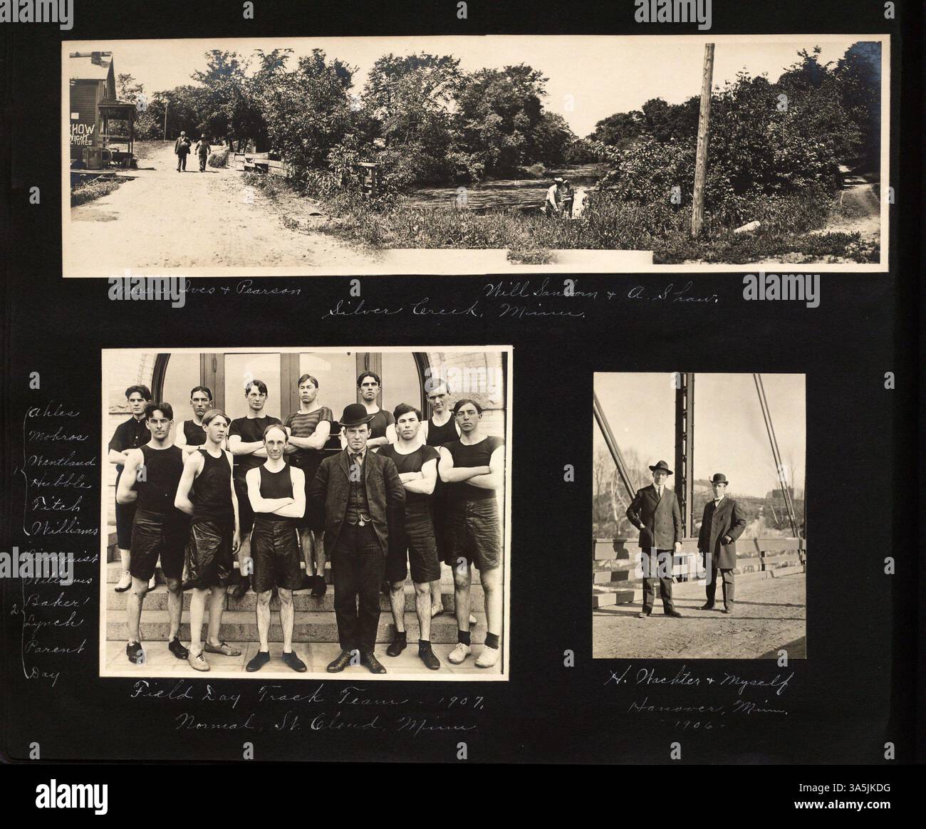 Andrew Lindgren's photograph album features images he captured between 1906-1909, predominantly ...