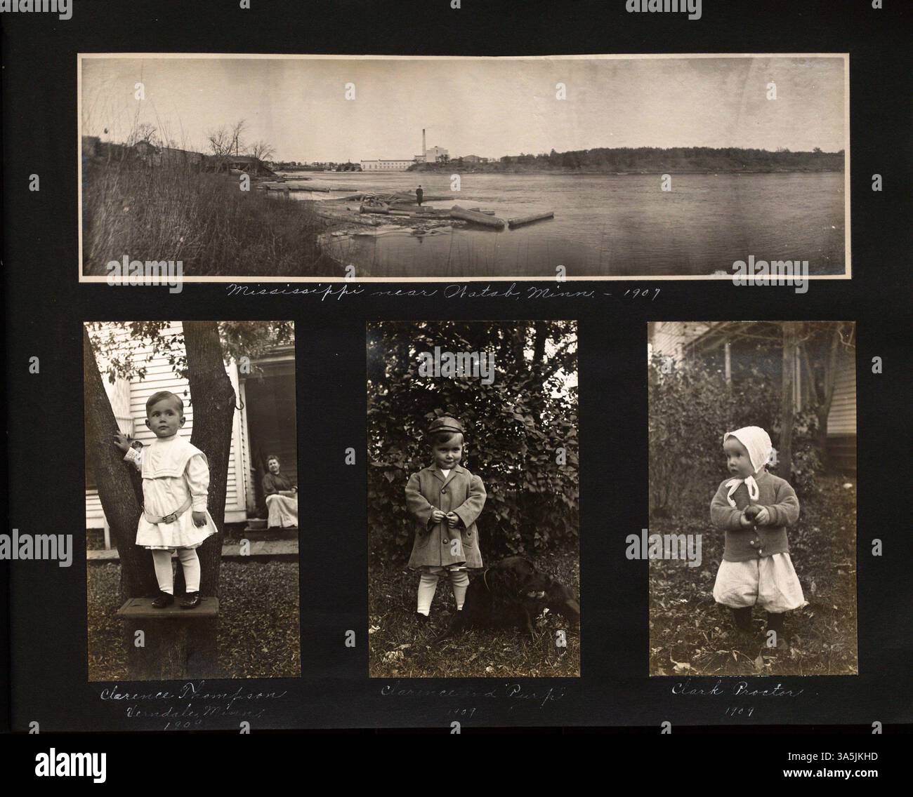 The photograph album created by Andrew Lindgren showcases images taken from 1906-1909, primarily ...